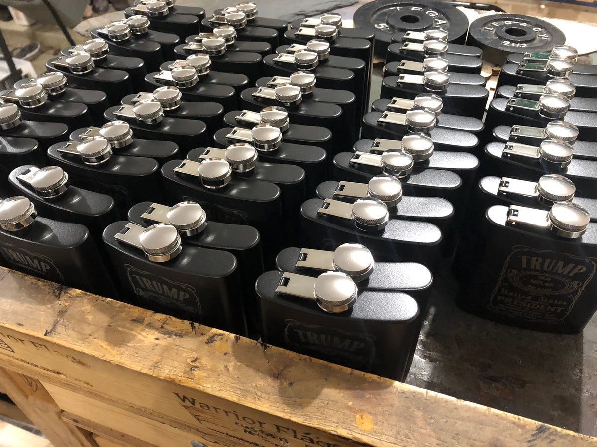 President Trump Flask – Warrior Flags And Engraving