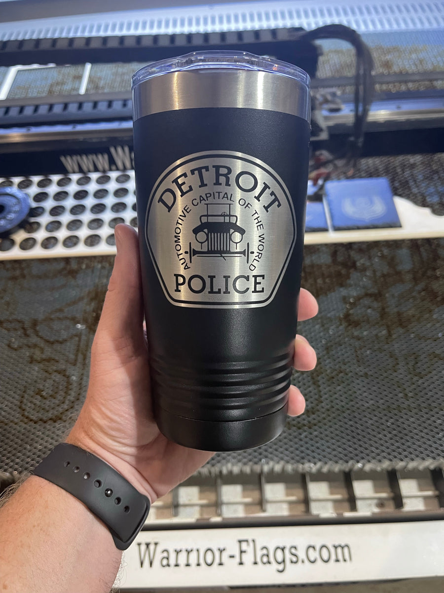 Detroit Police Patch Tumbler – Warrior Flags And Engraving